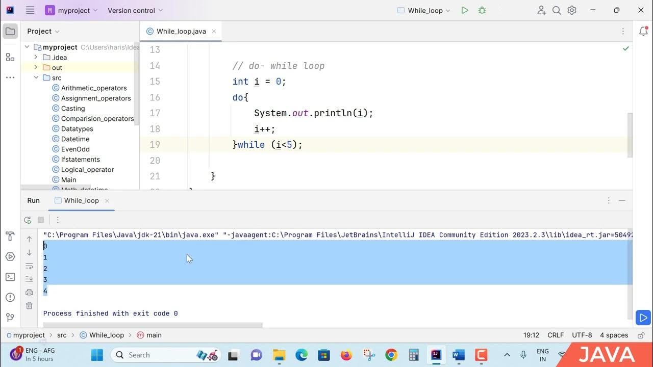 9d Do while loop statement - YouTube