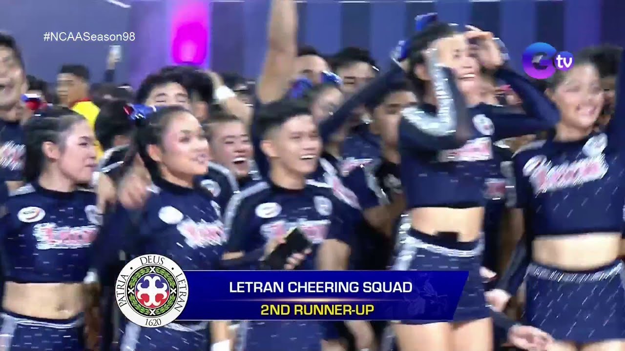 NCAA Season 98: Letran Cheering Squad - 2nd runner-up | Cheerleading ...