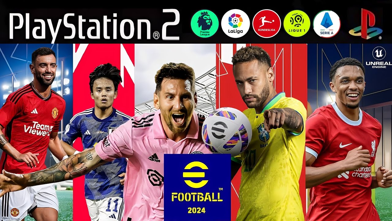 PES 2024 PS2 ISO EFOOTBALL ATUALIZADO DOWNLOAD - YouTube