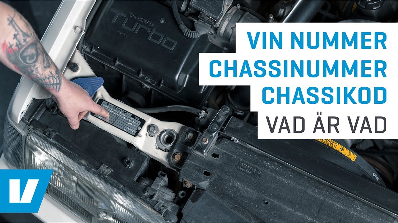 VIN nummer, Chassinummer och Chassikod? Niklas förklarar! - YouTube