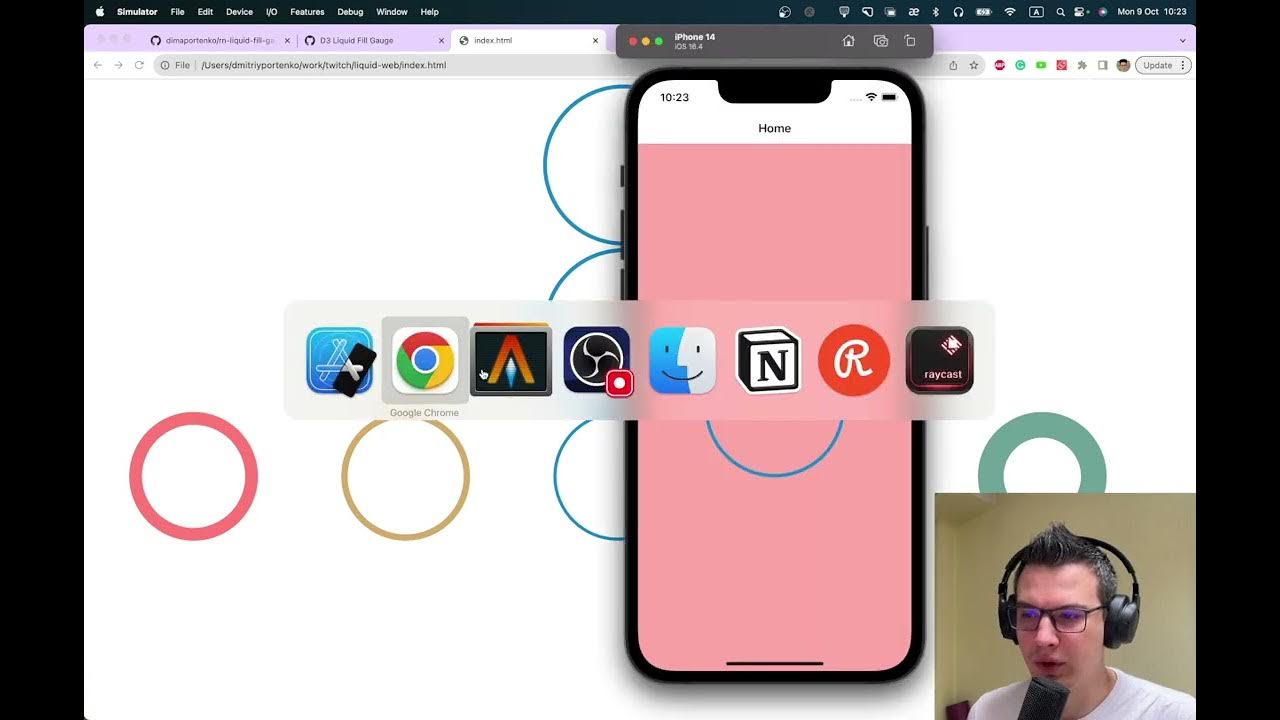 React Native Skia D3 Liquid Gauge Progress Indicator Part 2 - YouTube
