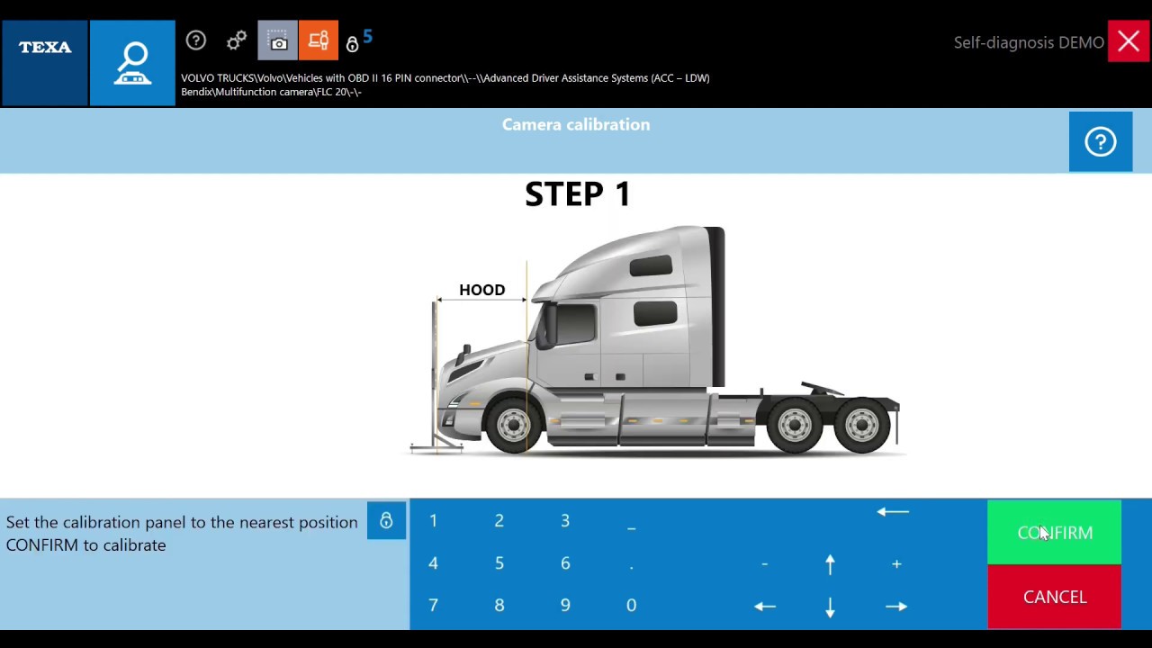 TEXA IDC5 TRUCK - VOLVO ADAS CALIBRATION - YouTube
