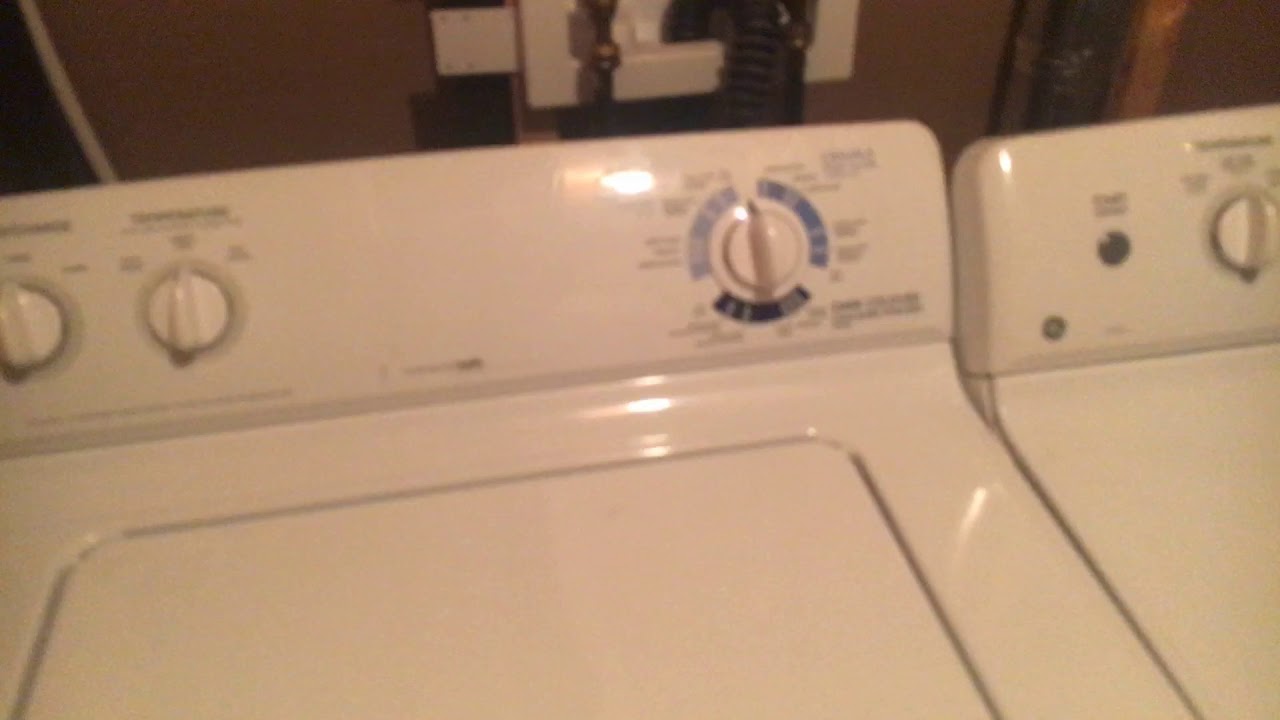 GE hydro wave washer - YouTube
