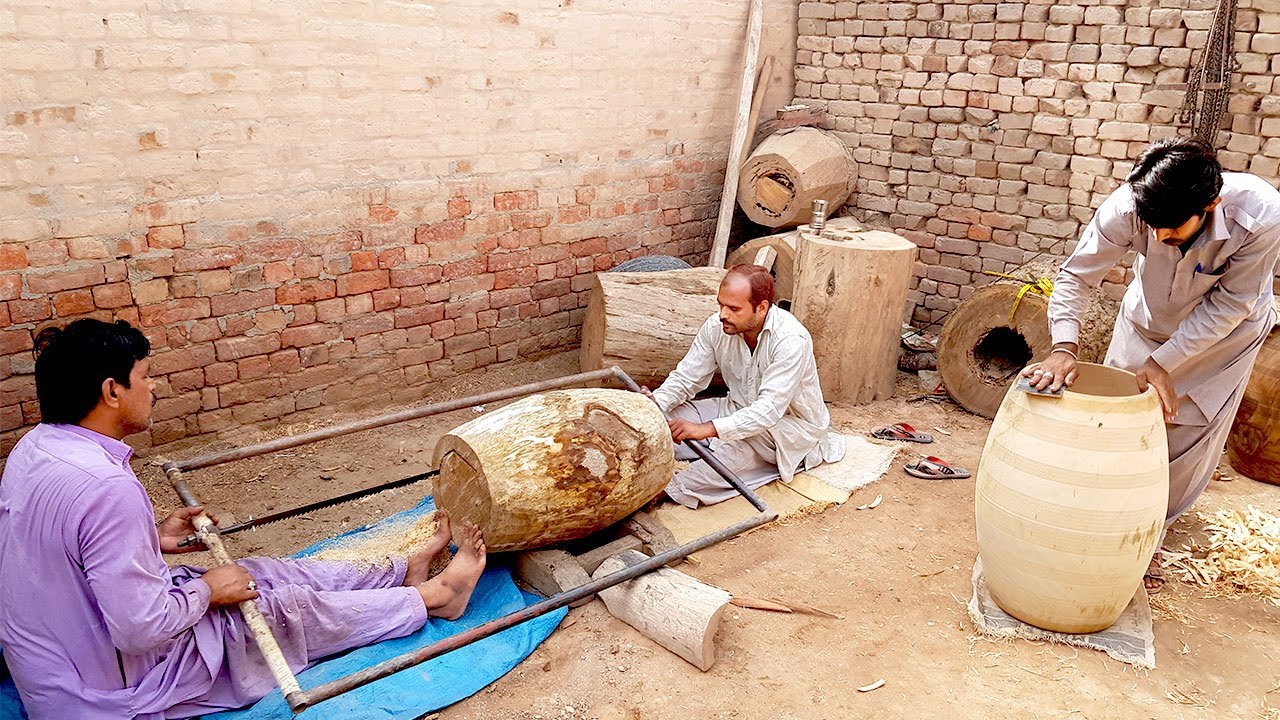 Dhol Making With Incredible Technique - YouTube