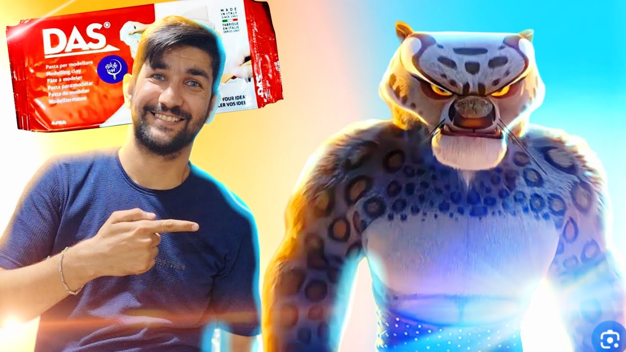 "Sculpting Tai Lung from Kung Fu Panda with DAS Clay | Epic Clay Art ...