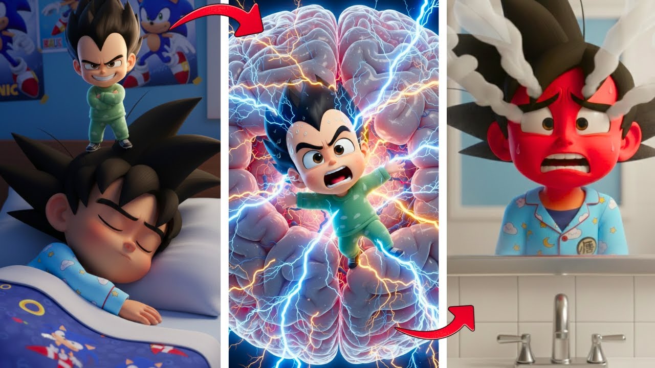 VEGETA se METE en la CABEZA de GOKU #brainrot #goku #dibujos - YouTube