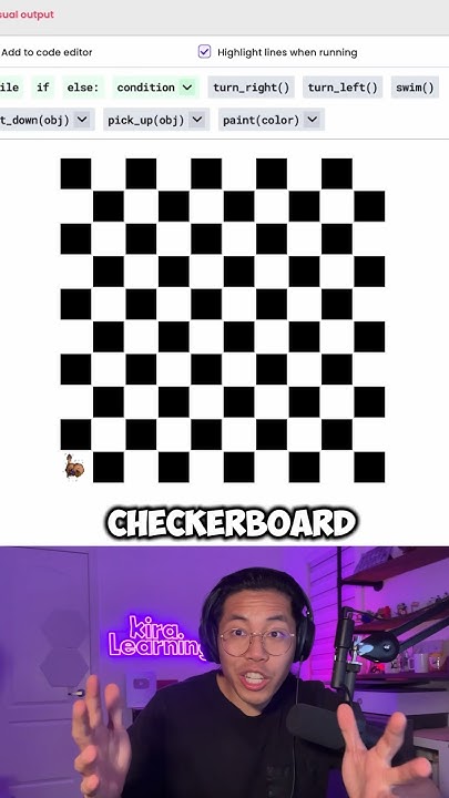 And This Is How You Draw A Checkerboard With Code π Computerscience Coding Stem Python Youtube