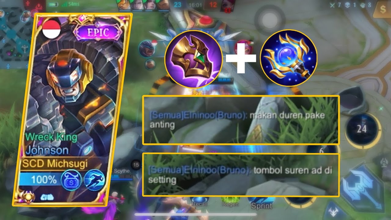 Johnson semi damage build ! Mobile legends - YouTube