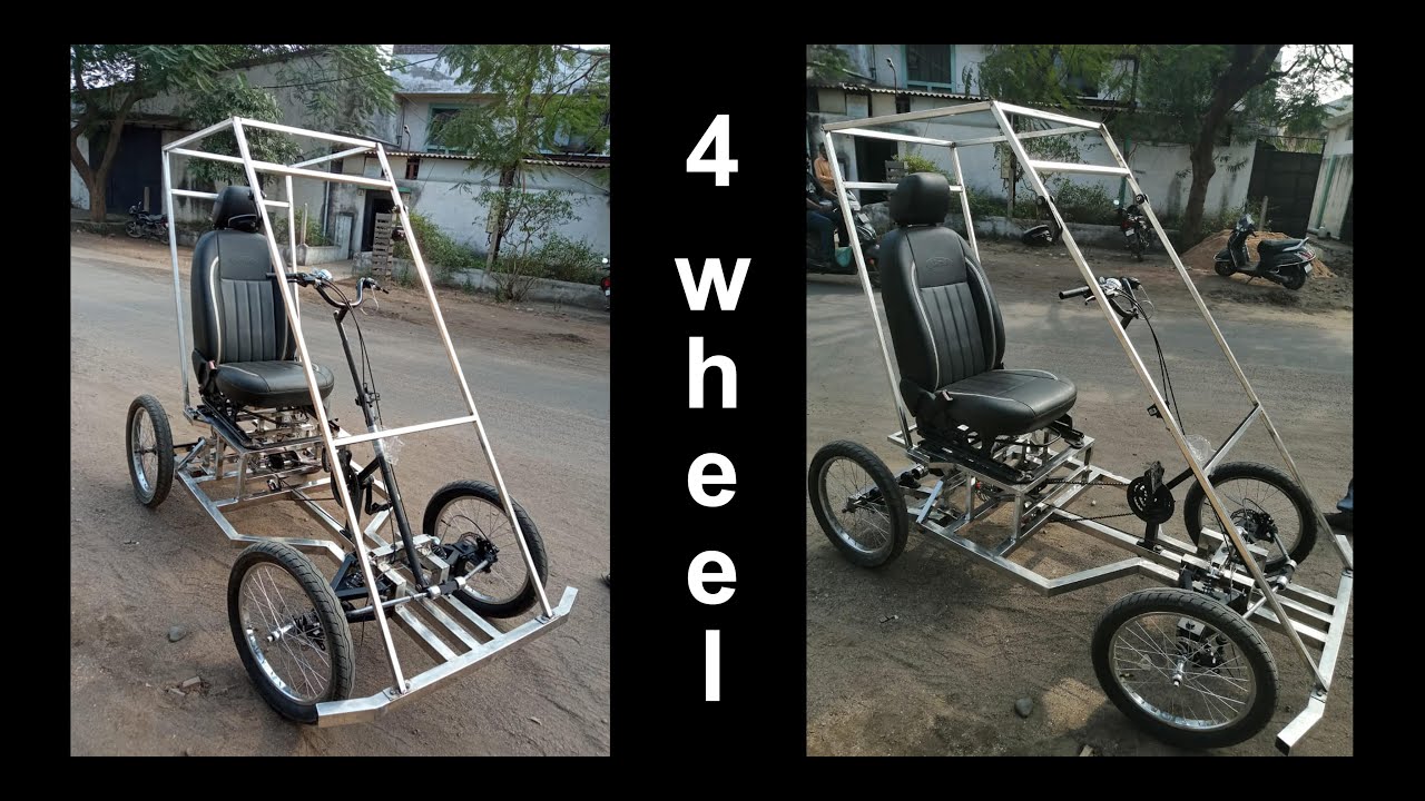 Making Of 4 WHEEL CAR CYCLE | Time-lapse | Ready To Ride - YouTube