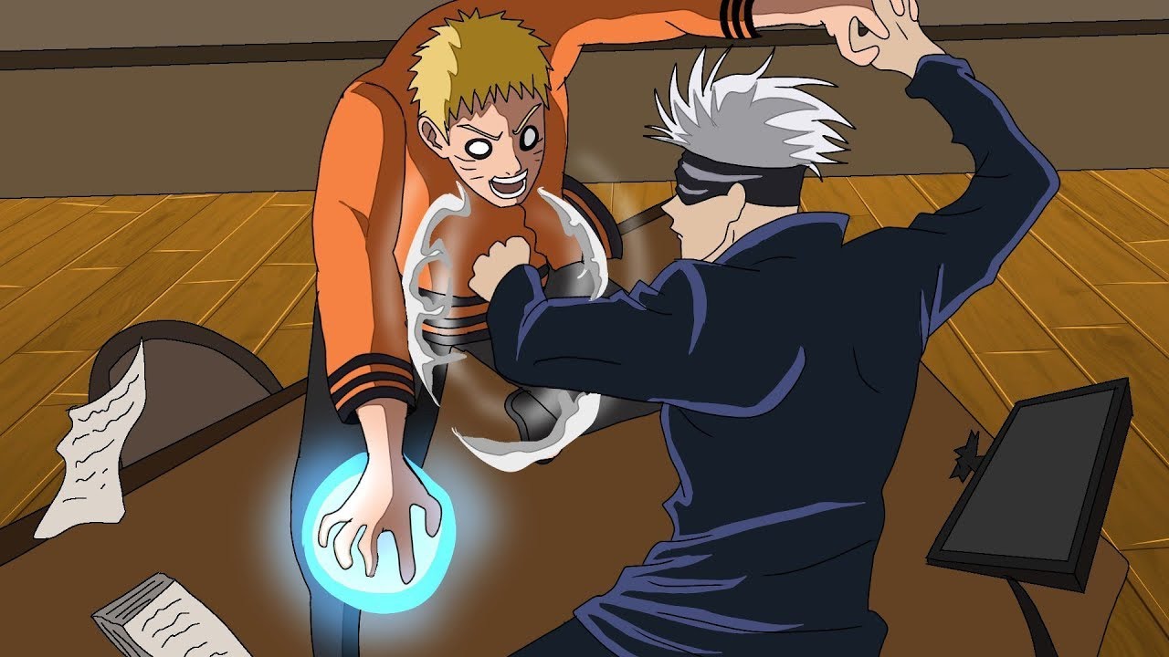If Naruto met Gojo | Gojo vs Naruto | jujutsu kaisen vs naruto - YouTube
