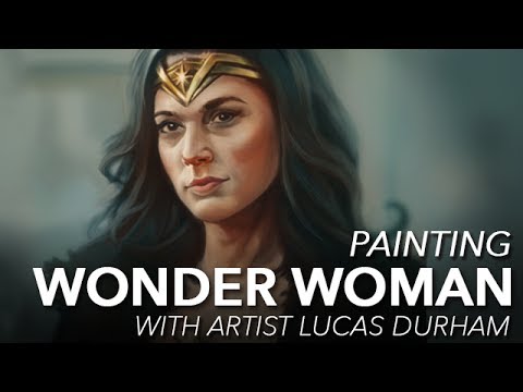 Wonder Woman Speed Painting - YouTube