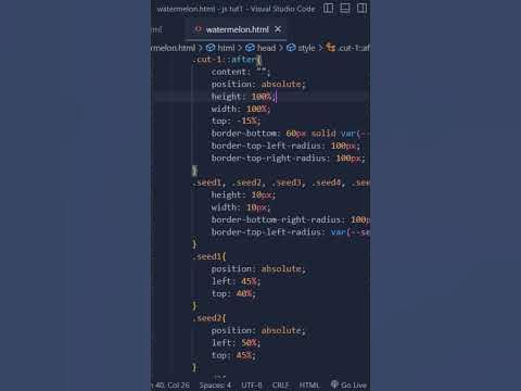 Make Watermelon Using HTML / CSS || how to make watermelon html css with animation - YouTube