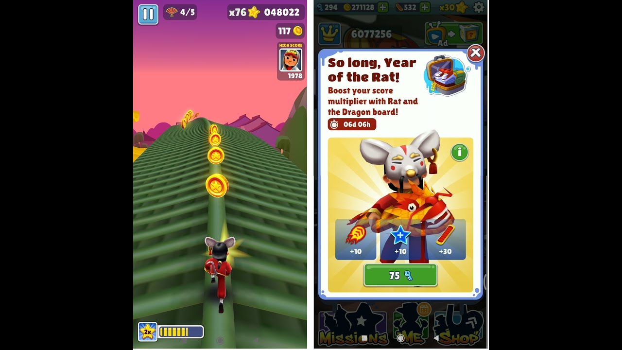 Subway surfers|New update Journey to the East|New Rat character and ...