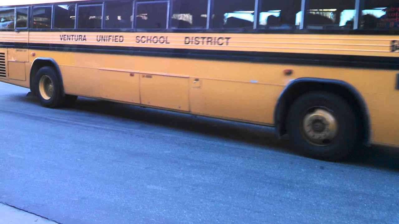 Crown coach series 2 bus 64 exit from school - YouTube