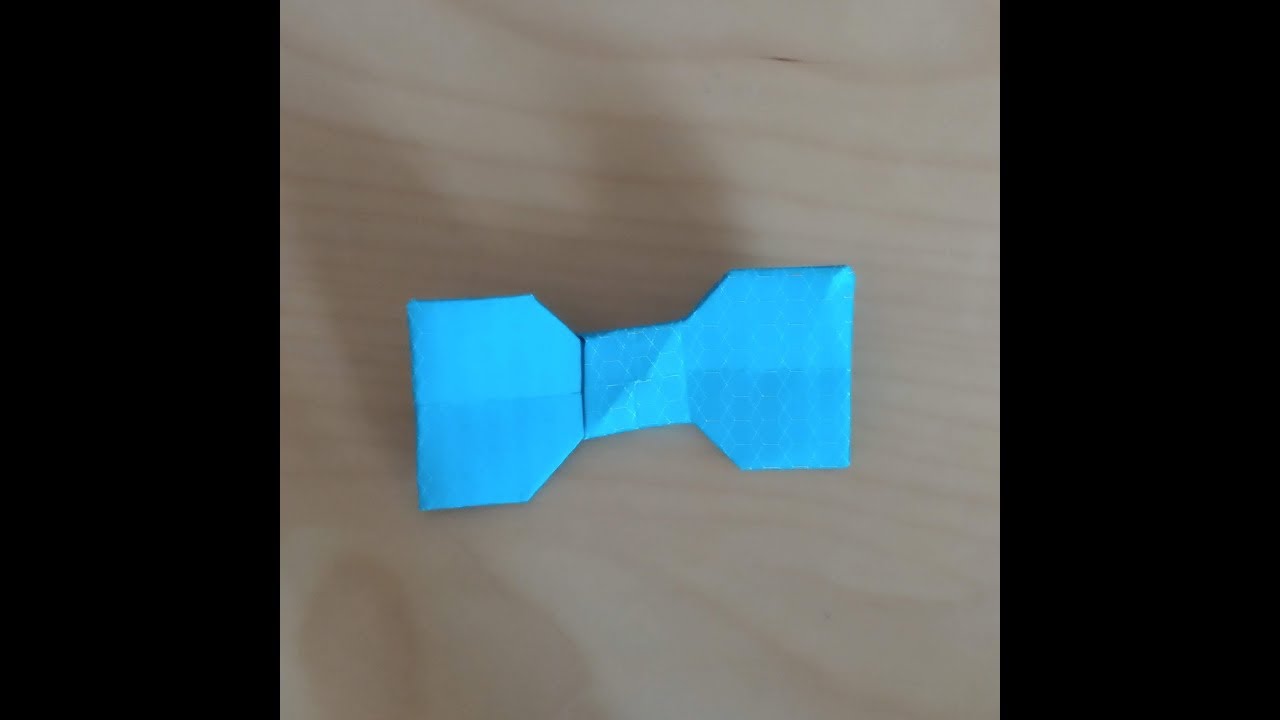 Origami! pliage papier nœud papillon - YouTube