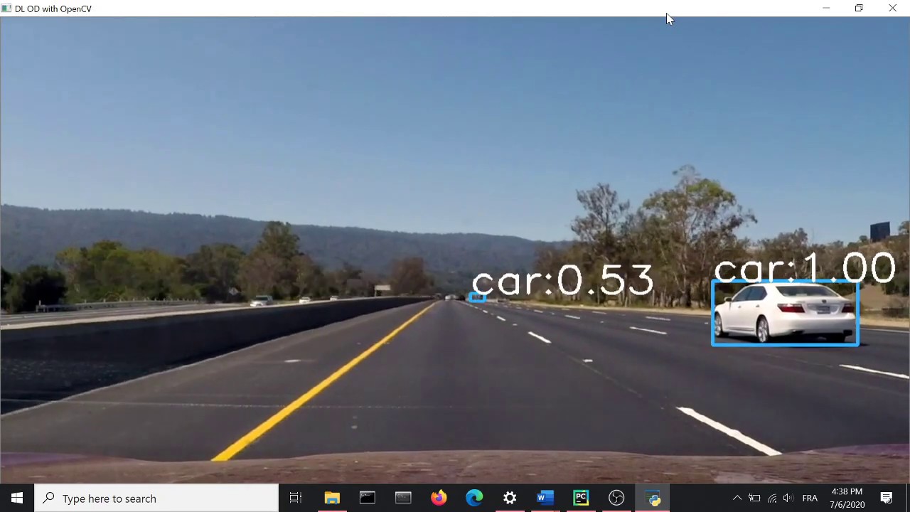 object detection on real world road (cars) - YouTube