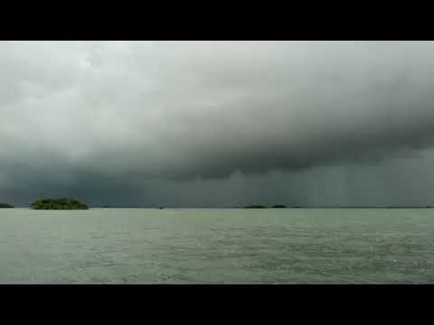 Incoming tropical wave over Shipstern Lagoon, Sarteneja, Belize - YouTube