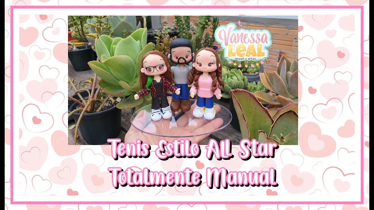 Tênis Estilo All Star Totalmente Manual em Biscuit - YouTube