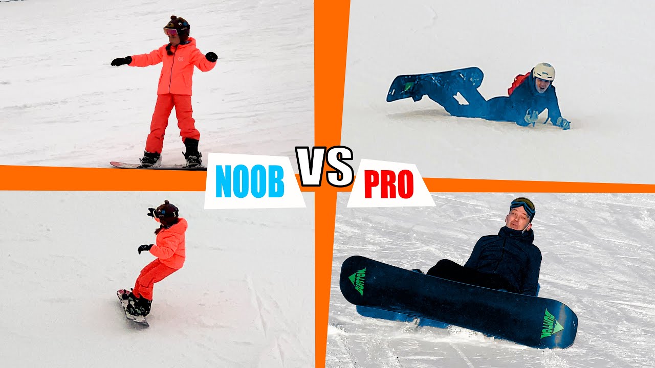 Ameli impara Snowboard Challenge con papà - YouTube