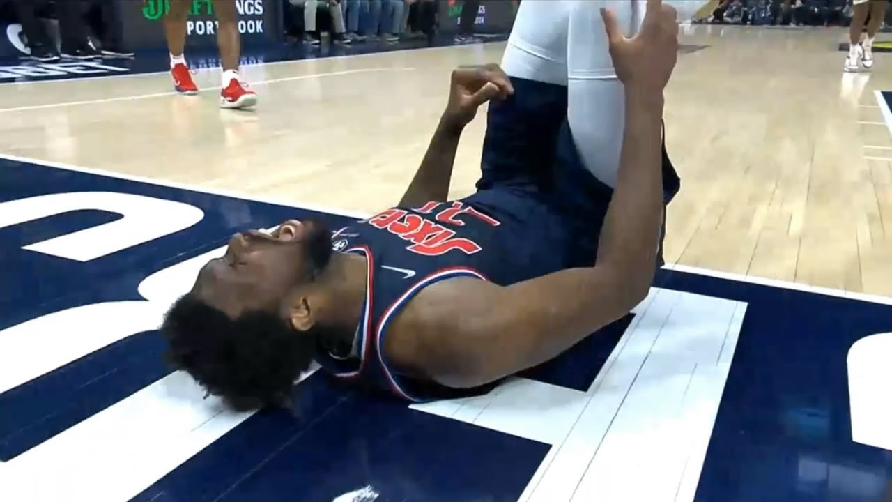 Joel Embiid Scream: ''F*ck'' So Loud As He Gets Scary Knee Injury ...