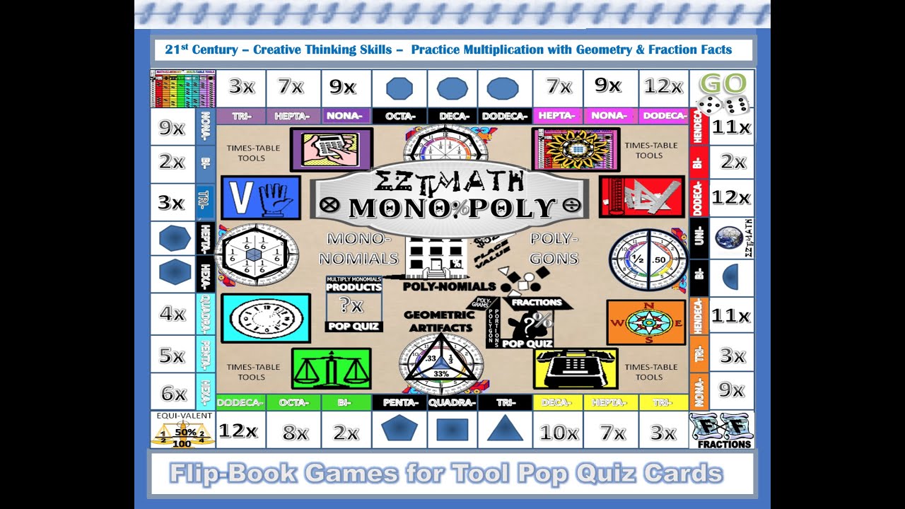Math EZ Monopoly - YouTube
