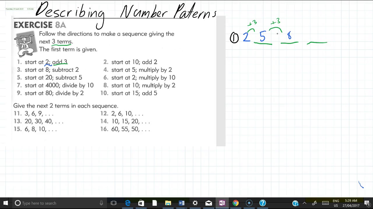 Describing Number Patterns YouTube Describing Number Patterns YouTube