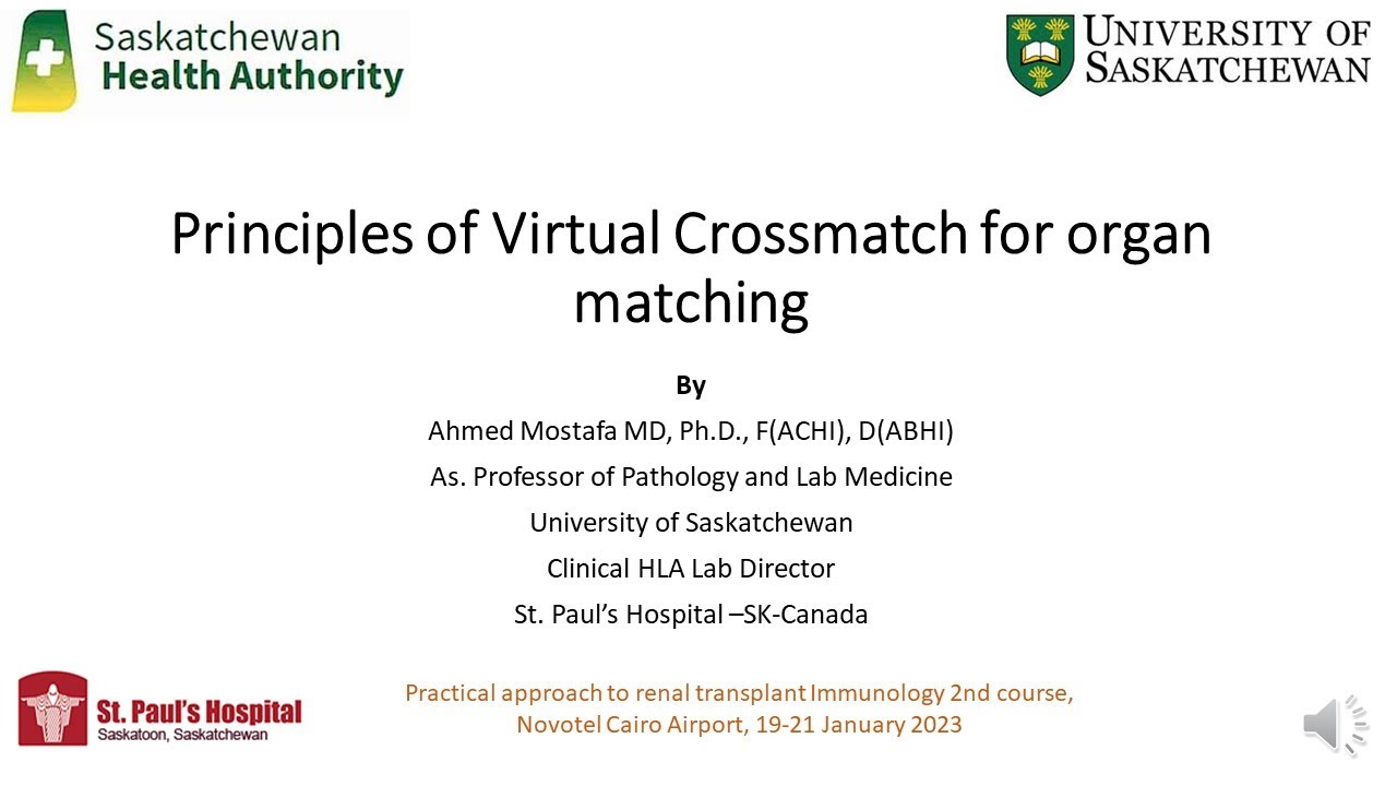 Principles of Virtual Crossmatch for solid Organ Matching - YouTube