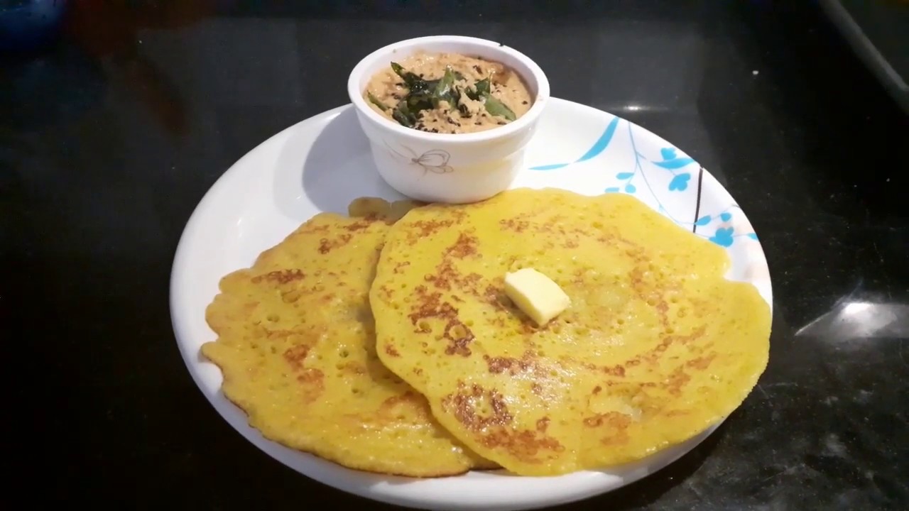 Spongy and crispy easy breakfast: Buttermilk dosa konkani style ...