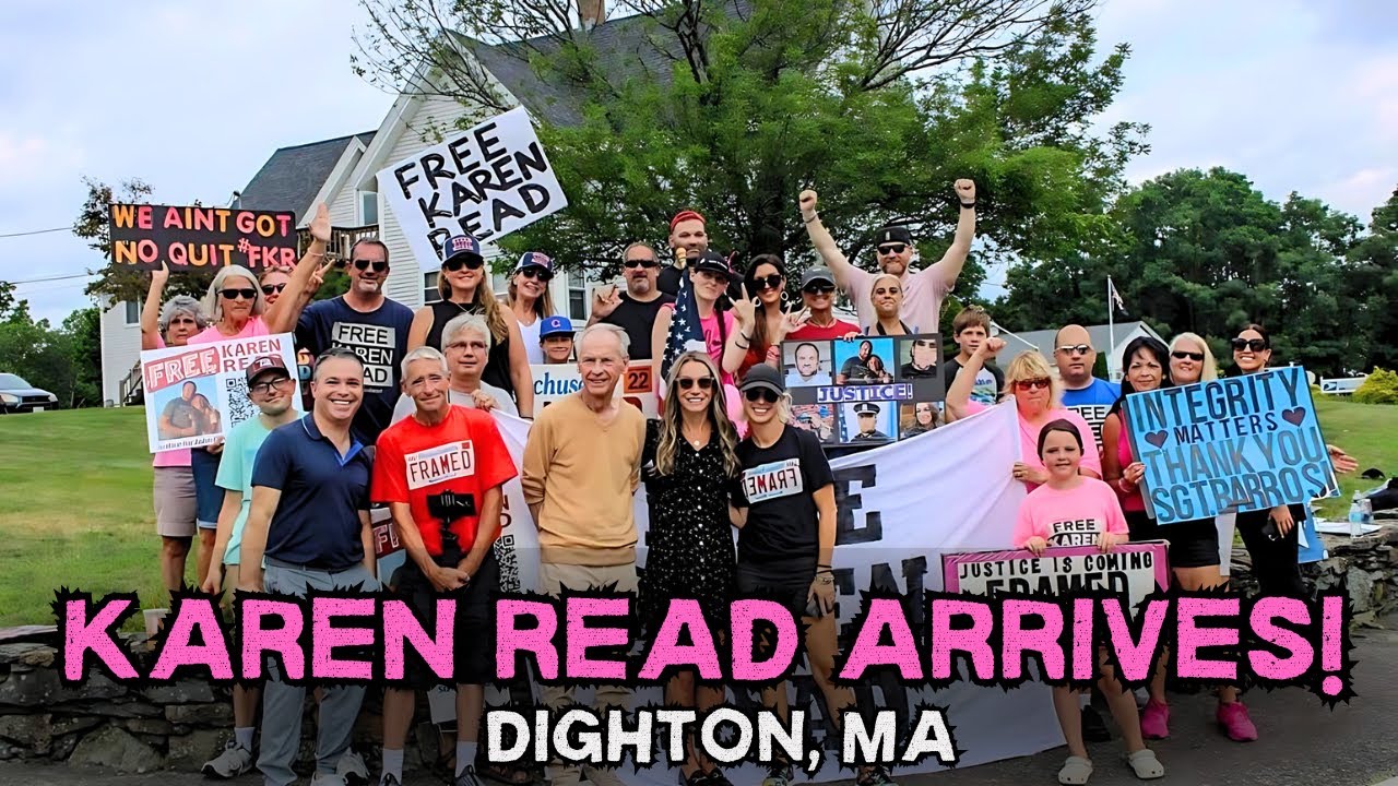Karen Read Arrives In Dighton, MA To Thank #freekarenread Supporters ...