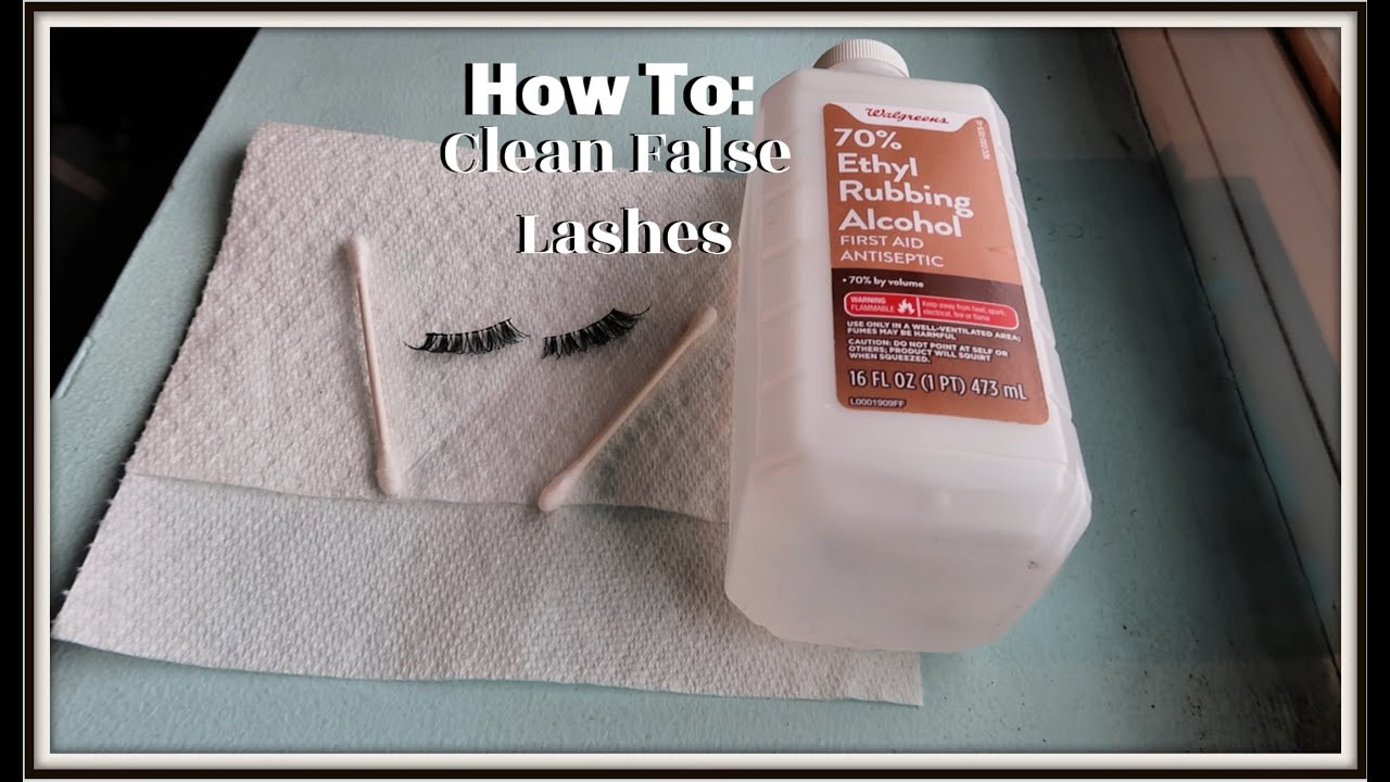How To Clean False Eyelashes - YouTube