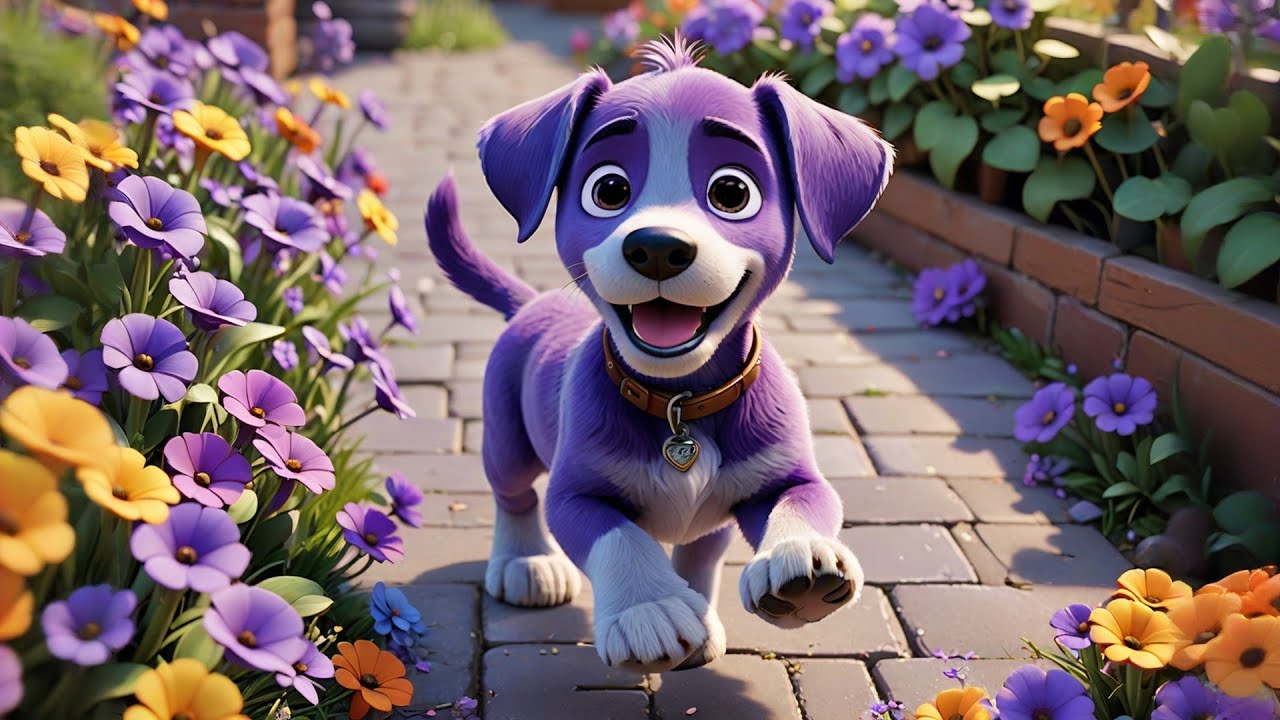 The Puppy That Turned Purple 🐶🟣 | Fun Learning Story for Kids ...
