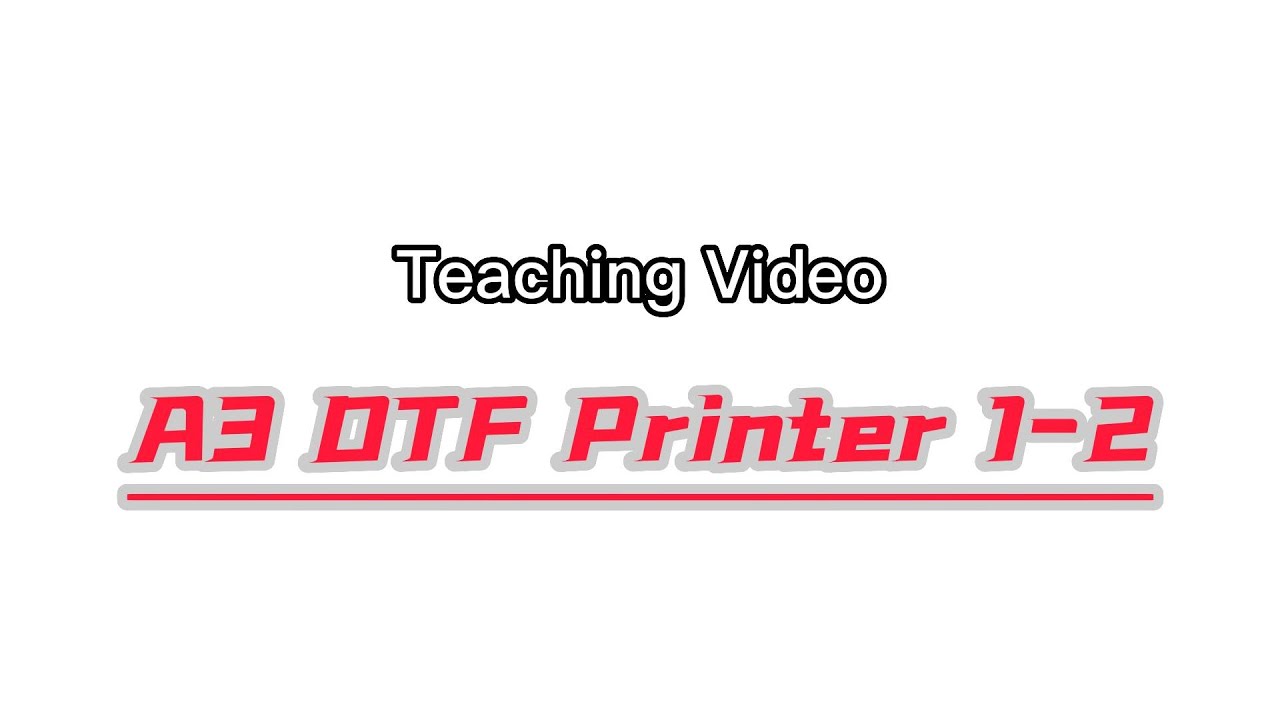 Heyme printer DTF Teaching video1-2，How to Assemble the Shaker powder ...