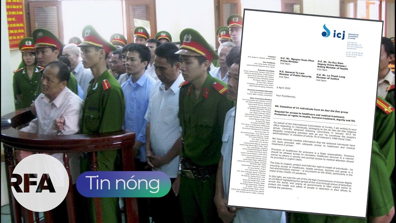 Tin nóng RFA | ICJ kêu gọi Việt Nam trả tự do cho tù nhân, đặc biệt tù bệnh tật - YouTube