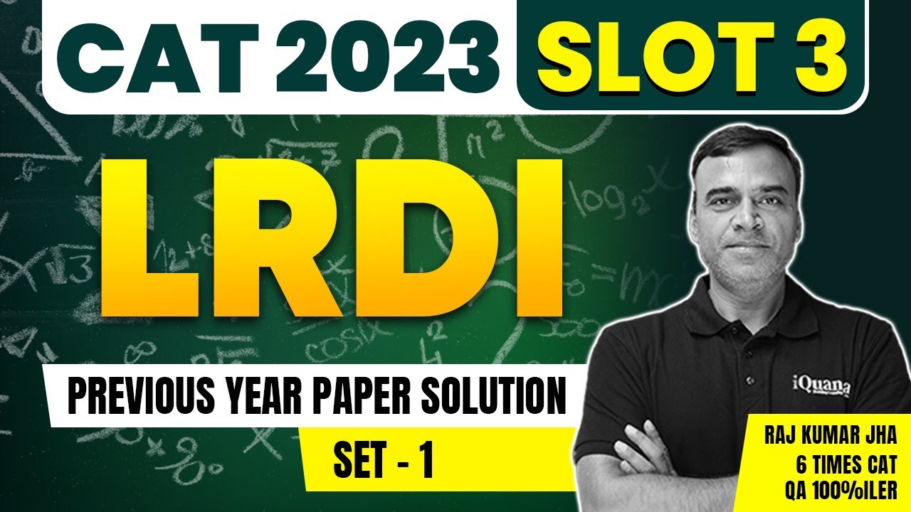 CAT 2023 DILR Solutions Set 1 | One of the Toughest Sets Solved with an ...