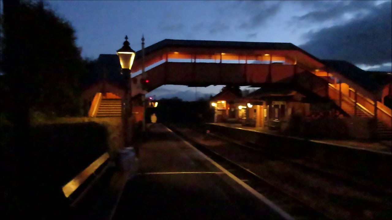 DUNSTER BY CANDLE LIGHT TRAINS EN ROUTE 6 DECEMBER 2019 - YouTube