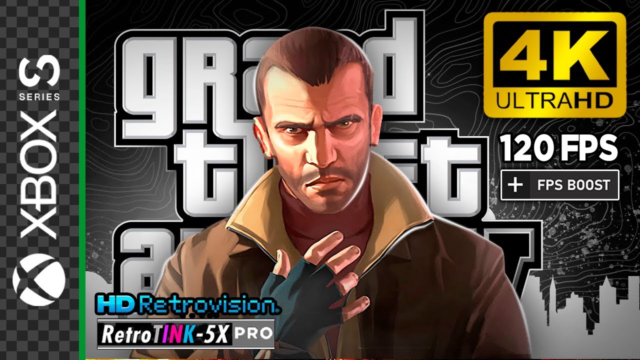 GTA IV (Xbox Series S) 4K 120ᶠᵖˢ | RetroTink 5X PRO | Lossless Scaling ...