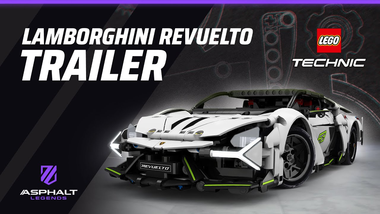 LEGO Technic Lamborghini Revuelto Trailer - YouTube