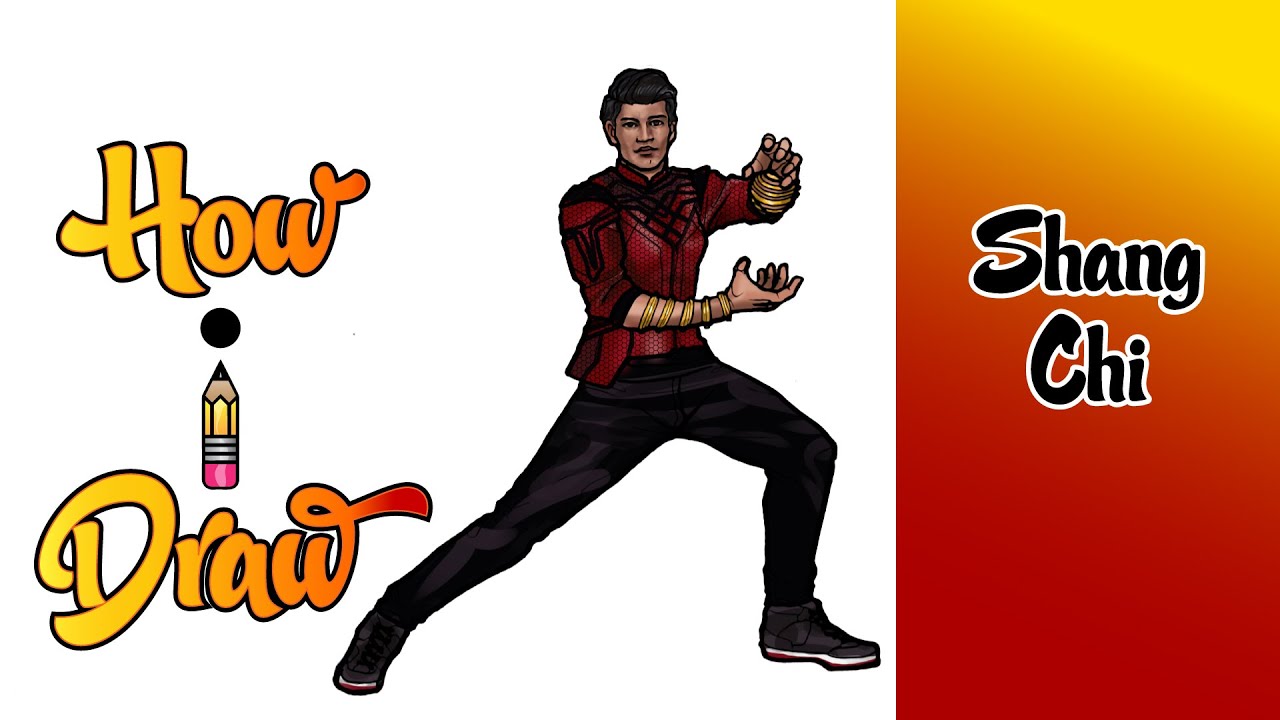 How I Draw SHANG-CHI from MARVEL's LEGEND OF THE TEN RINGS * how to ...