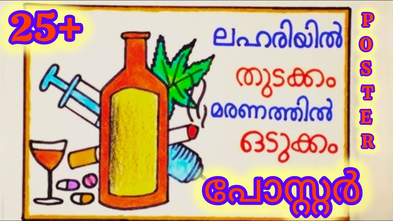 Anti Drugs Day Drawing / International Day Against Drug Abuse Poster ...