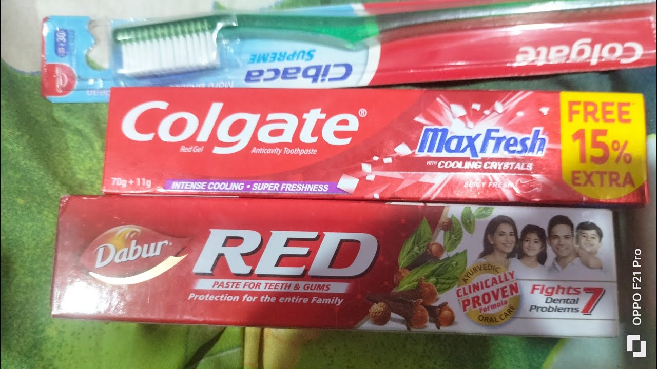 which one is best topaste |#youtube #tranding #viral #colgate #dabur ...