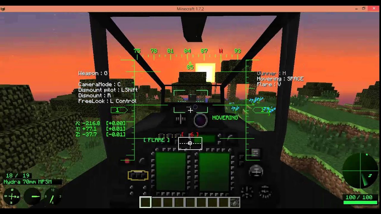 [Minecraft] Mod Showcase [Mc Helicopters mod] Part 1 Helicopters - YouTube
