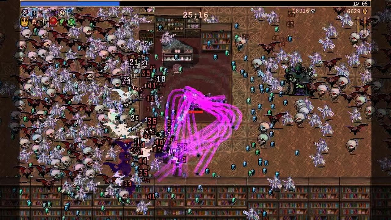 A chaotic mess in Vampire Survivors - YouTube