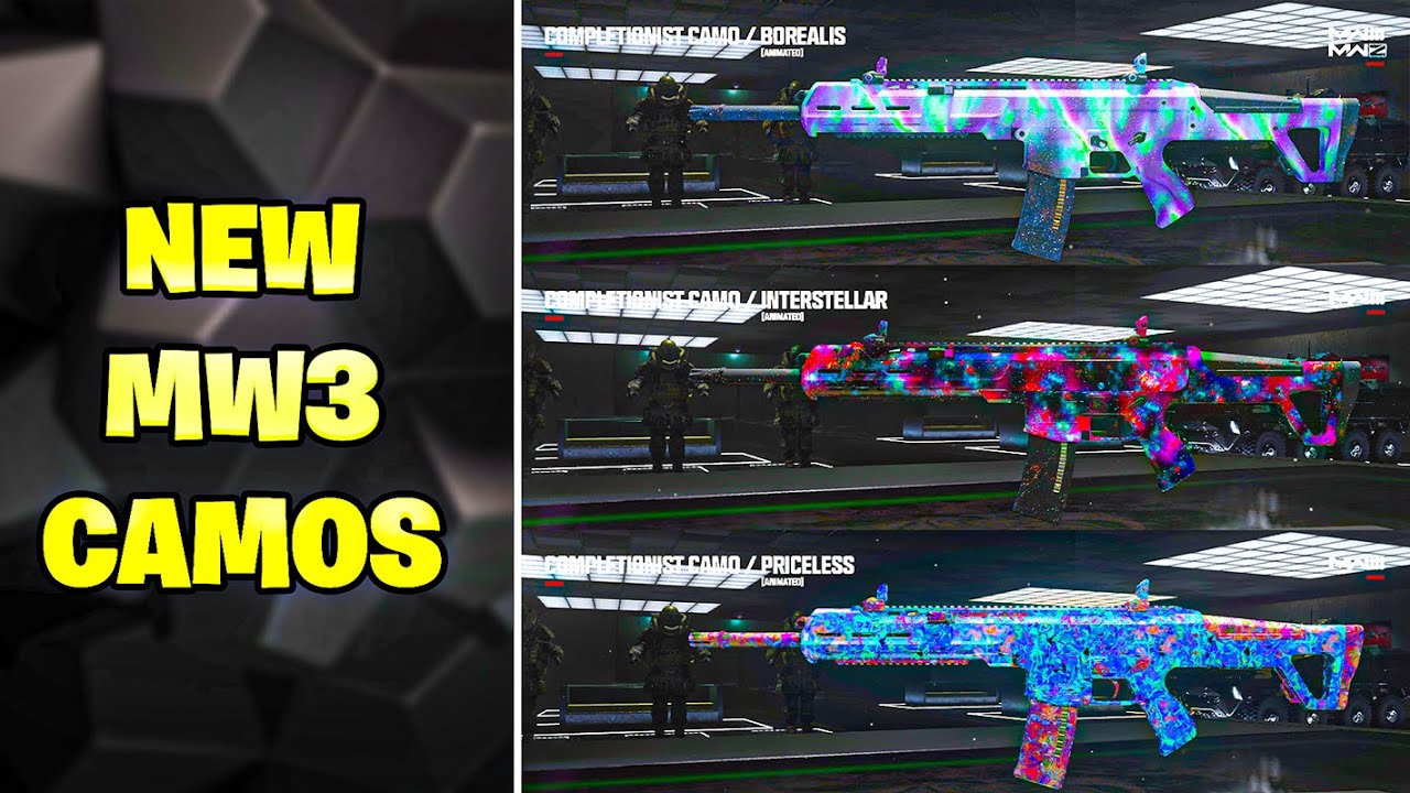 The New Mw3 Multiplayer And Zombie Mastery Camos Modern Warfare 3