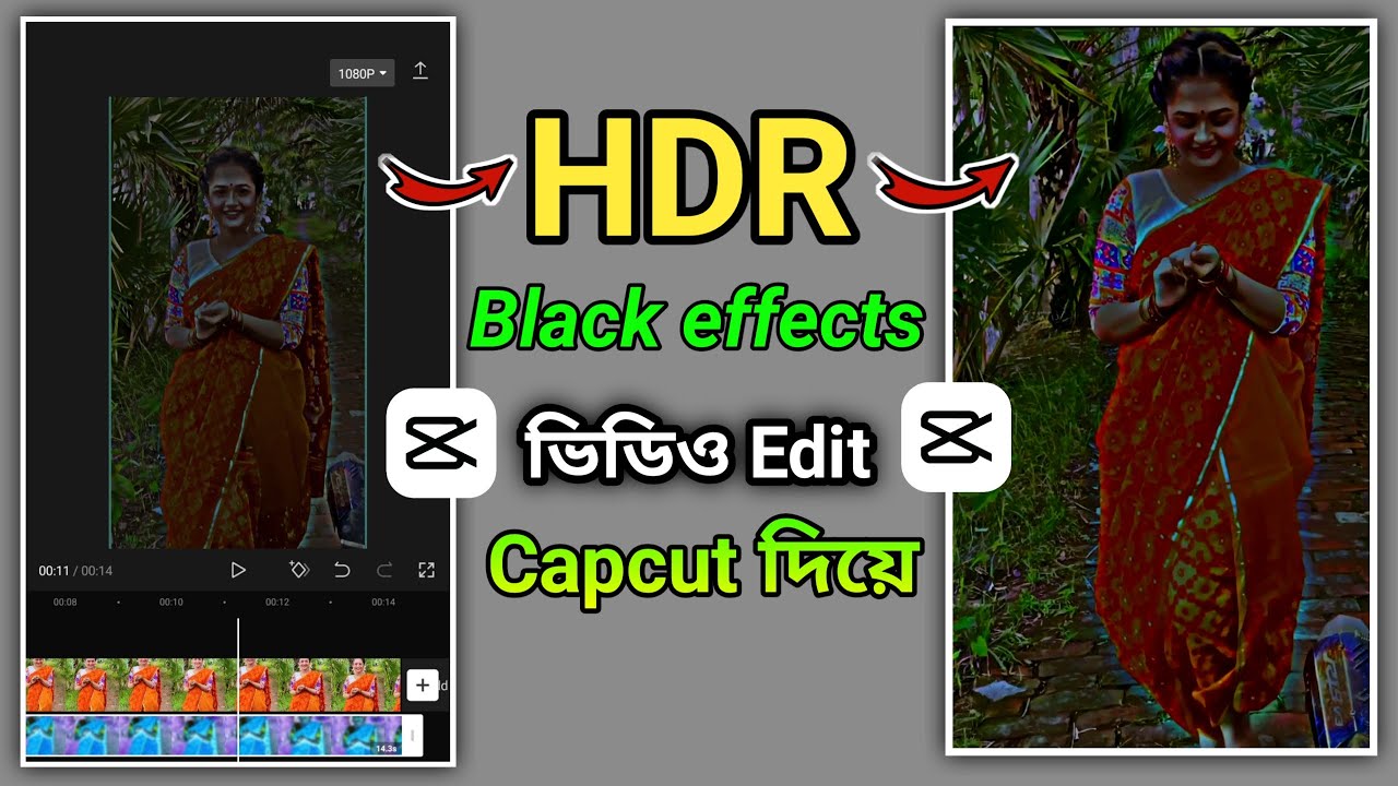 TikTok New Trend Capcut HDR Black Effect Video Editing || CapCut Editing tutorial || - YouTube