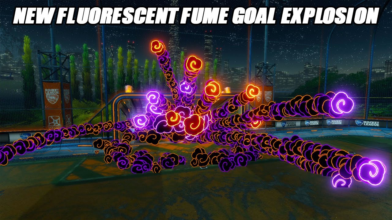 Showcasing *NEW* FREE Fluorescent Fume Goal Explosion - Rocket League ...
