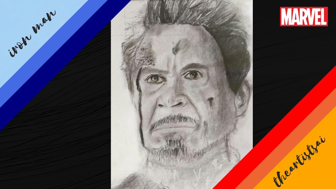 "I am Iron Man" Snap Scene Drawing | Avengers: Endgame | Tony Stark ...
