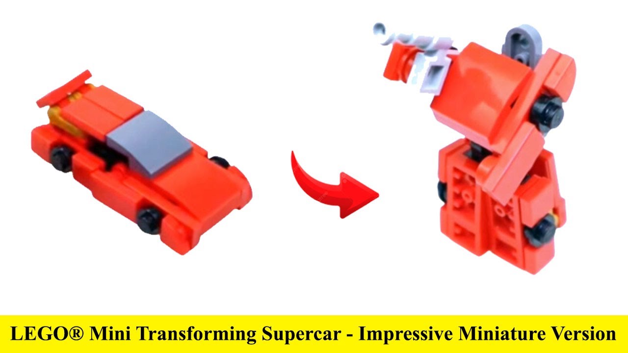 LEGO® Mini Transforming Supercar - Impressive Miniature Version - YouTube