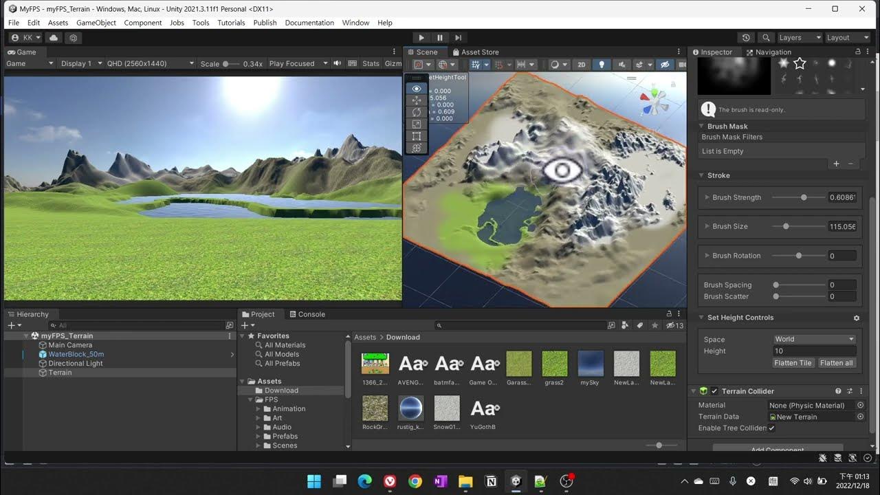 myFPS 03 地形、天空 - YouTube