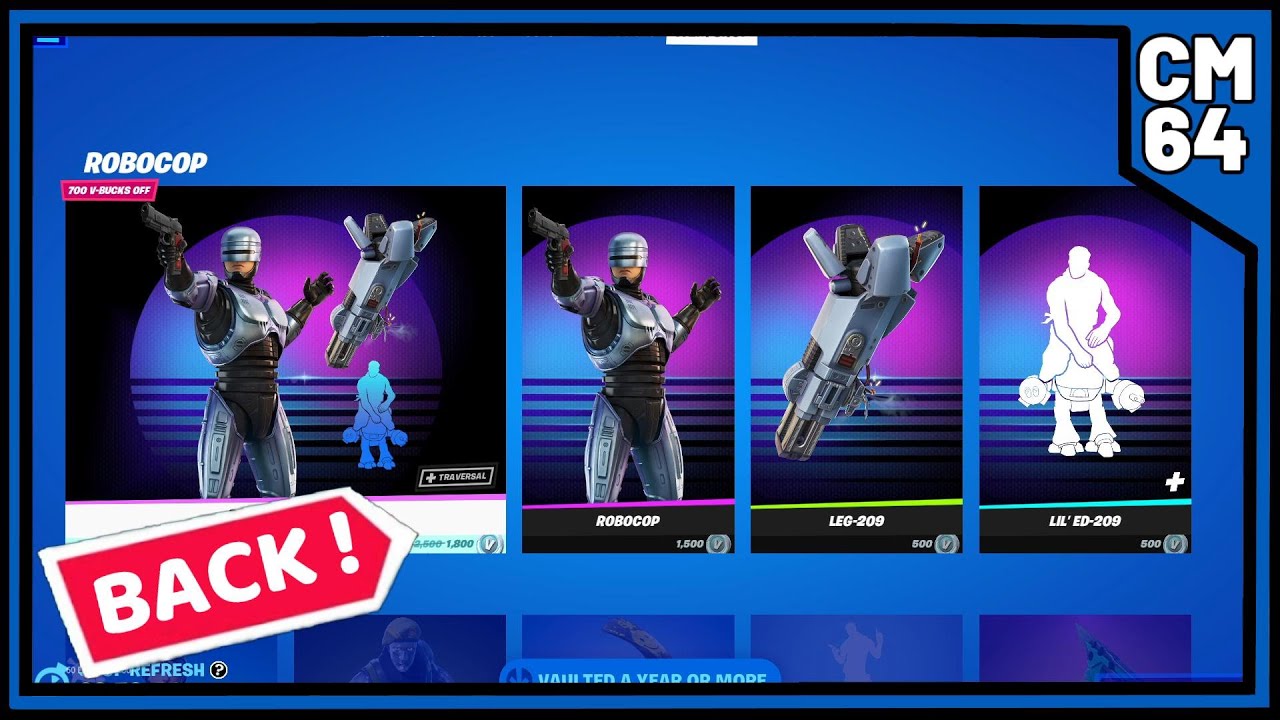 ROBO-COP BUNDLE IS BACK & VAULTED FOR A YEAR OR MORE [] Fortnite Item ...