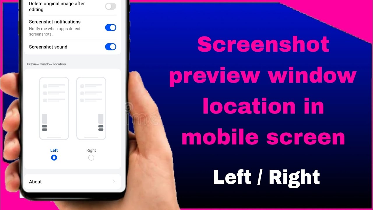 Screenshot preview window location setting | what is screenshot preview ...